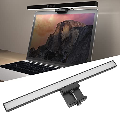 Jopwkuin Monitor Light Bar, Screen Light Bar Eye Protection Touch Control LED 3 Color Modes Space Saving Timing Function for School