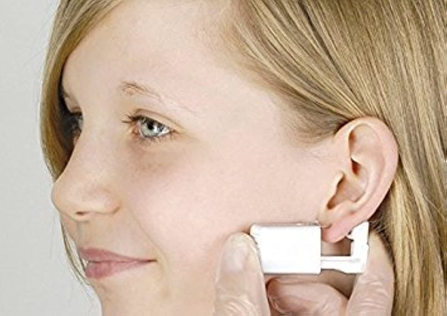 Ear Piercing Earrings Silver Stainless Mini 3mm Clear CZ Studs Studex System 75 Hypoallergenic