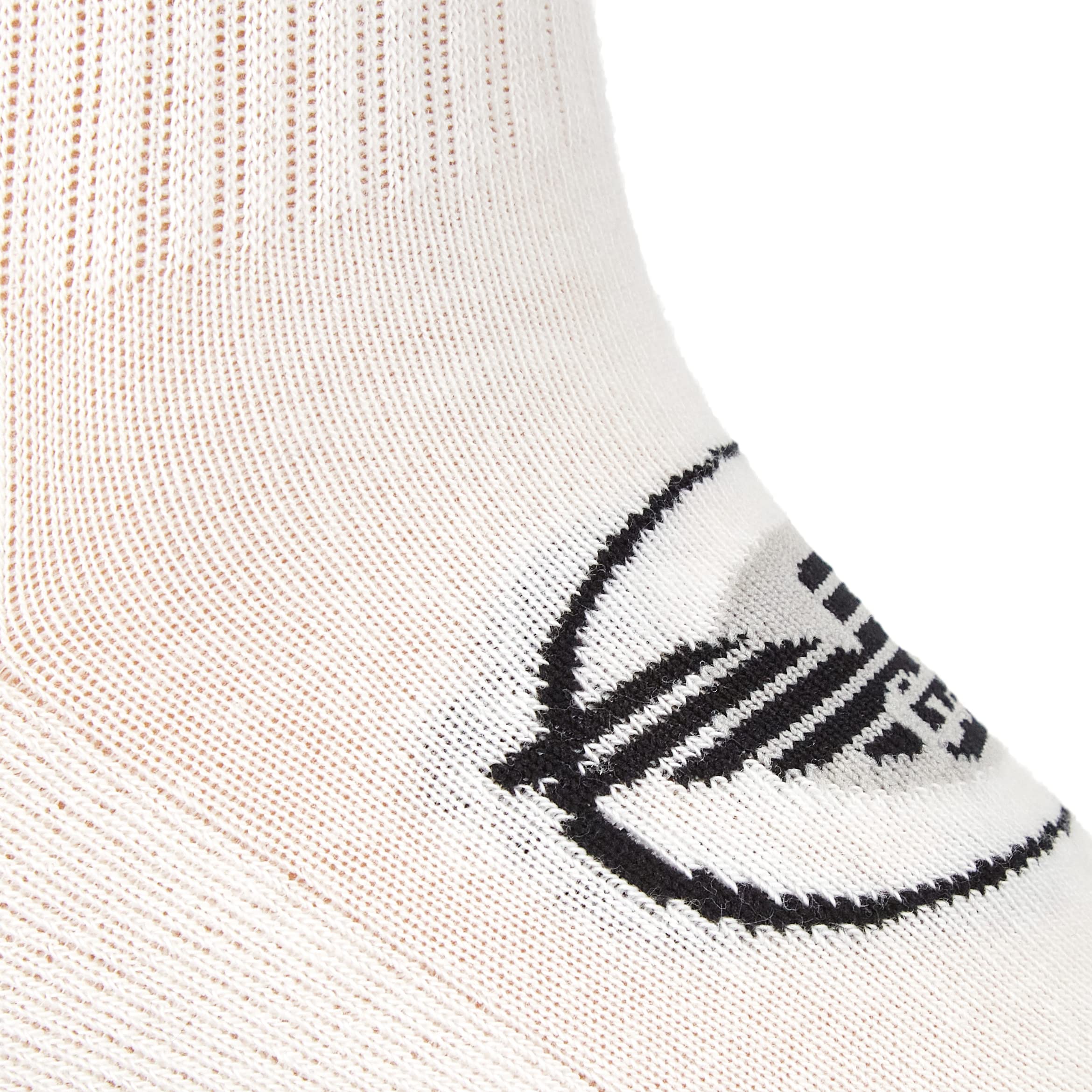 Emporio Armani Men's 2 Pack Eagle Circle Logo Casual Ankle Socks, Black/White, One Size
