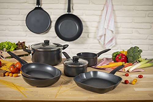 KUHN RIKON Easy Induction Non-Stick Frying Pan, 28 cm, Black