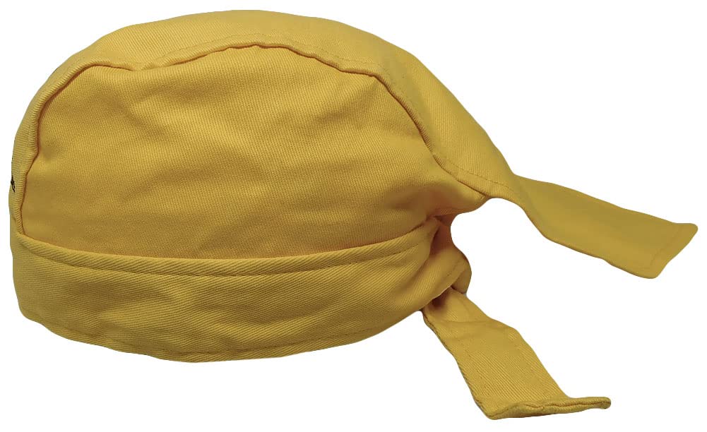 Gadsden Don't Tread On Me DTOM Yellow Embroidered Do Rag Doo Rag Skull Cap Head Wrap