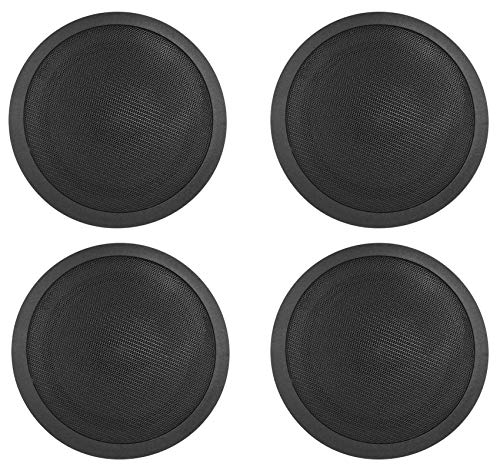 JBL VMA1240 Commercial/Restaurant 240W 70v Bluetooth Mixer/Amplifier, 5 Inputs Bundle with (4) Rockville CCL6T Black 70V 6" Commercial Ceiling Speakers 4 Restaurant/Office
