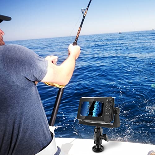 GAFOKI Ocean Kayak Universal Canoe Kayak for Boat Marine Electronic Multifunctional Down Base Mounting with Drill- - Plate Head Navigator Fish Rack Mount Track Holder Black