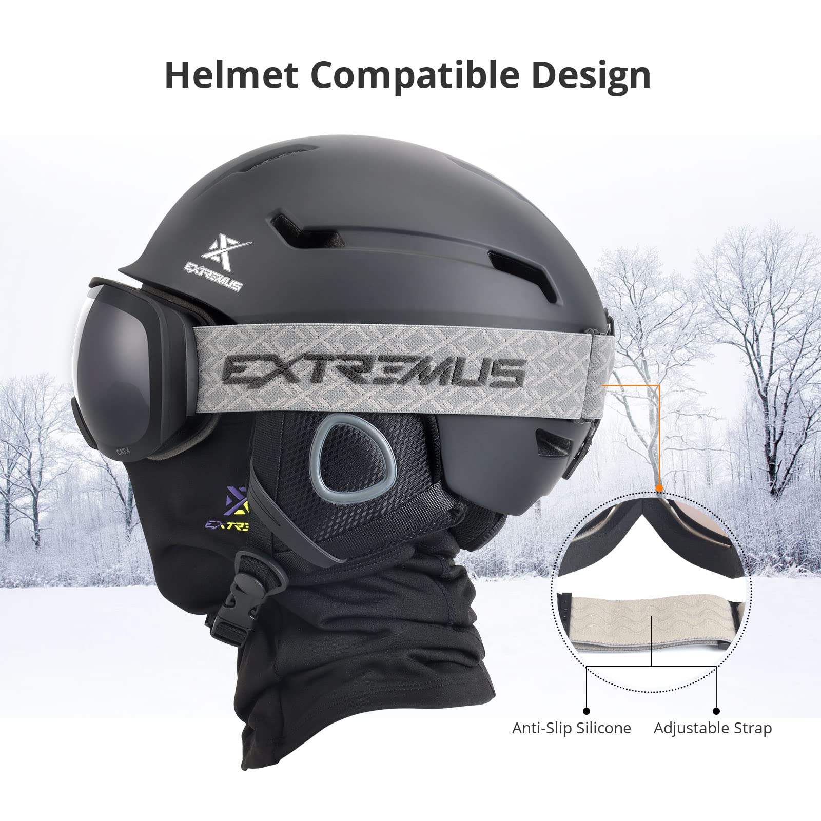 Extremus MilkRun Ski Goggles with Snow Bound Ski Boot Bag