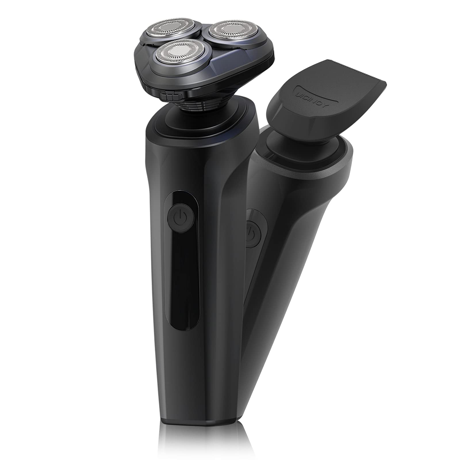 Electric Shavers for Men Rechargeable Rotary Razor Waterproof IPX7 Wet Dry with Beard Trimmer USB Type-C Charging by UICINOY