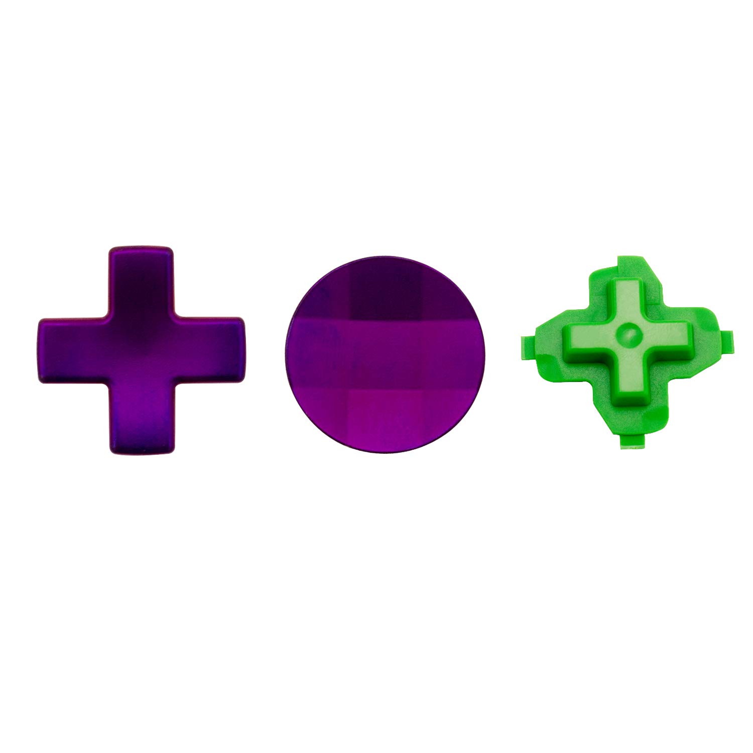 EASEGMER Replacement Swap Thumbsticks, Magnetic Base, D-Pads Kit with Tools for Xbox One Elite, Xbox One, Xbox One X/S Controllers (11 pcs) (Purple)