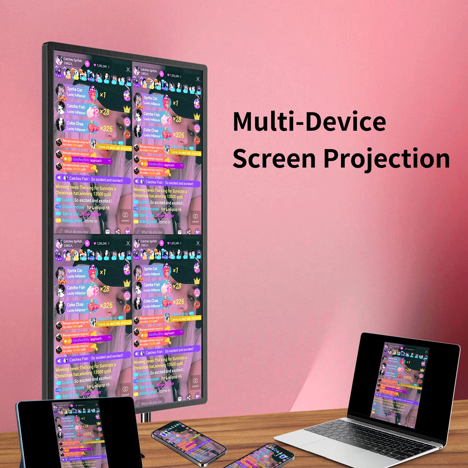 JYXOIHUB,43 Inch Live Streaming Equipment Smart Digital Whiteboard All-in-one USB Screen Mirroring from Android and iOS for YouTube TikTok Facebook Instagram, etc Live Streaming(Board Only)