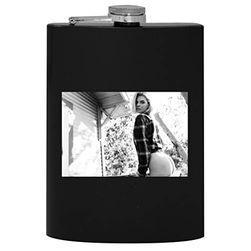 FC Carino B35Y22D63W0403480M07T32C02S27-8oz Black Hip Alcohol Drinking Flask PDI #PIDP403480