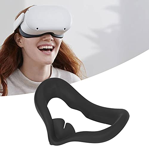 Eye Protect Cover, Practical VR Face Cushion Sweatproof Light Blocking for Oculus Quest2 VR Headset(Black)