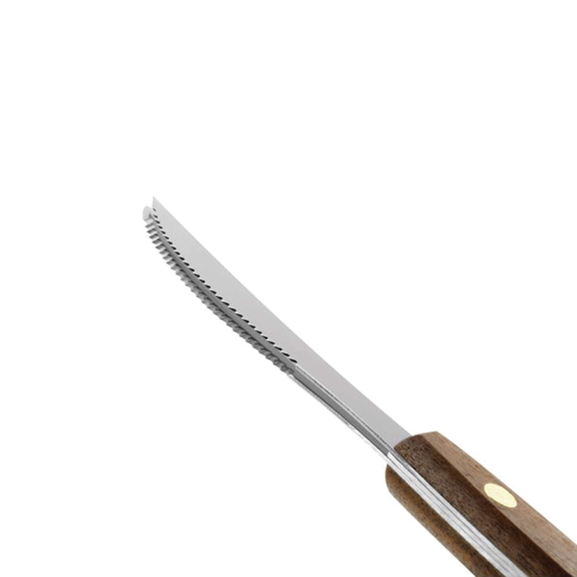HIC Kitchen Squirtfree Serrated Twin-Blade Grapefruit Sectioning Knife,Silver