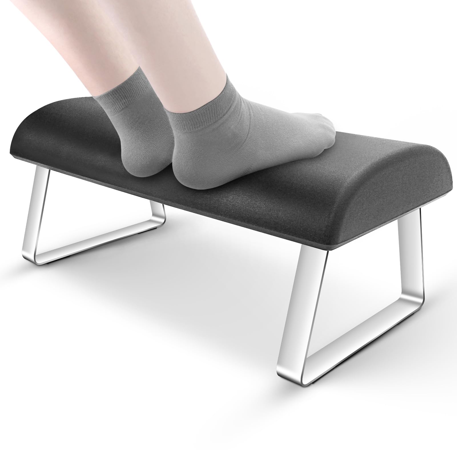 Foot Rest Under Desk, Sturdy Foot Rest for Under Desk at Work, Ergonomic Office Foot Rest Cushion for Women Men, Made of New Memory Foam, More Durable, Black