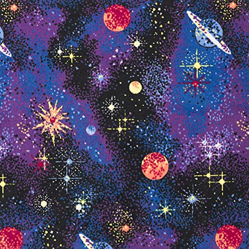 Joy Carpets Fluorescent Space Explorer 6' x 6' Area Rug