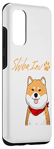 Galaxy S20 Funny Shiba Inu Uni Dog Red Scarf Paw Cheeky Japan Cute Case