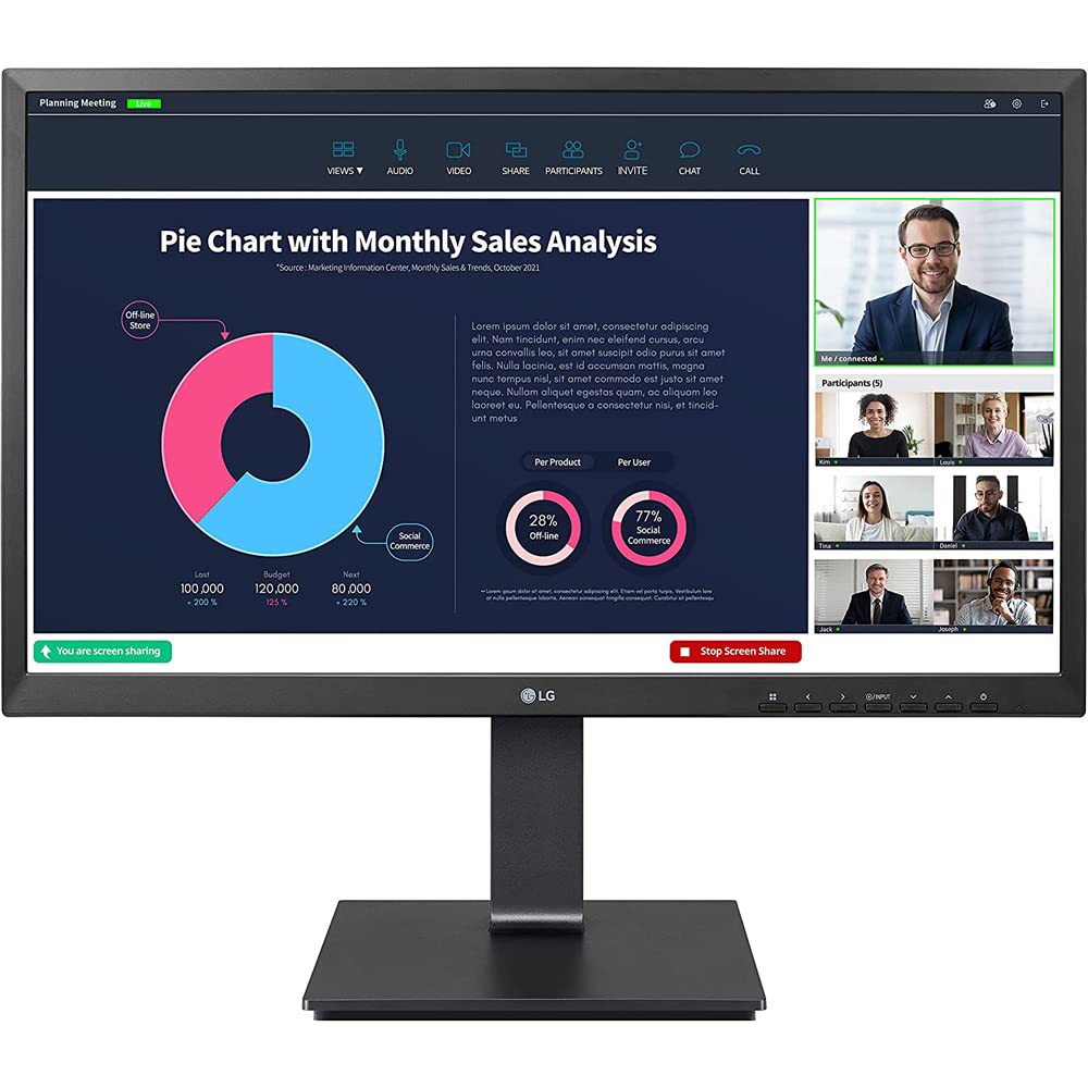 LG 24MP750C-B 24 inch Full HD 1920 x 1080 PC Monitor with IPS Display Bundle with 2 YR CPS Enhanced Protection Pack
