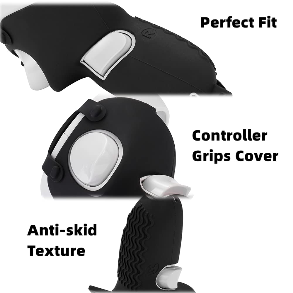 EYERZ Touch Controller Grip Cover for Oculus Quest 2 Silicone Anti-Throw Grips Cover with Adjustable Knuckle Straps Accessories