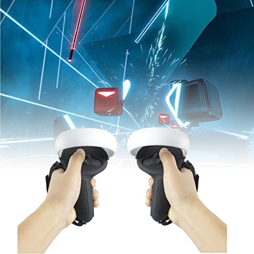 Five Piece Sets VR Face Interface and Touch Controller Grip Cover Compatible for Quest 2