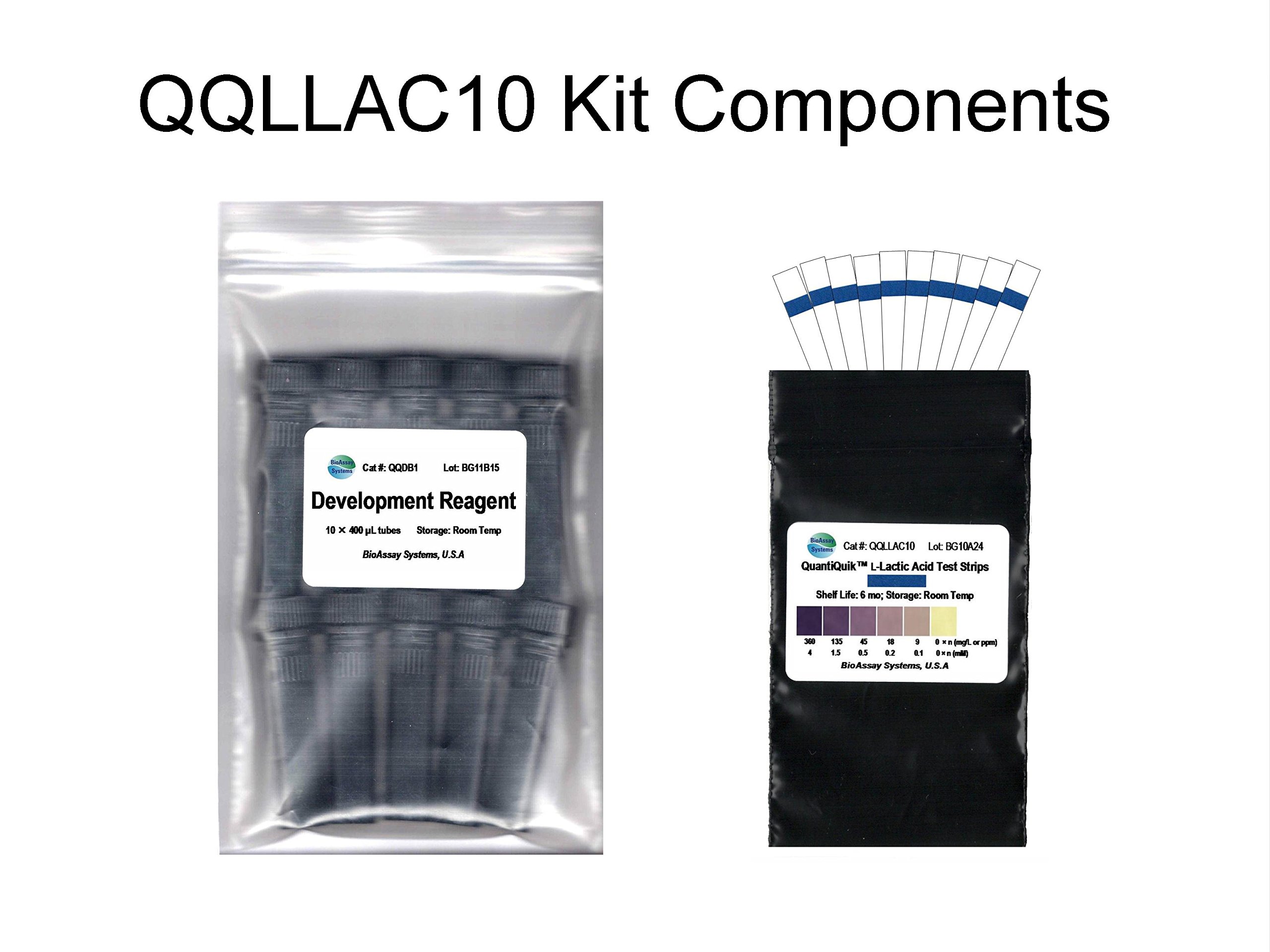 QuantiQuik L-Lactic Acid Quick Test Strips (10 Strips)
