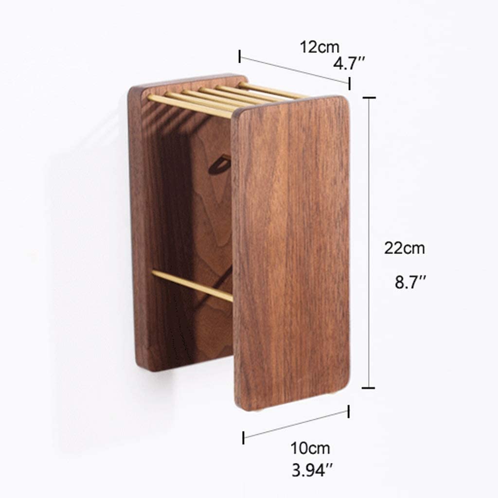 Knife Block Black Walnut Knife Block Wall Mount Knife Holder Large Capacity Knife Organizer Block And Storage Knife Rack Knife Holder Knife Storage