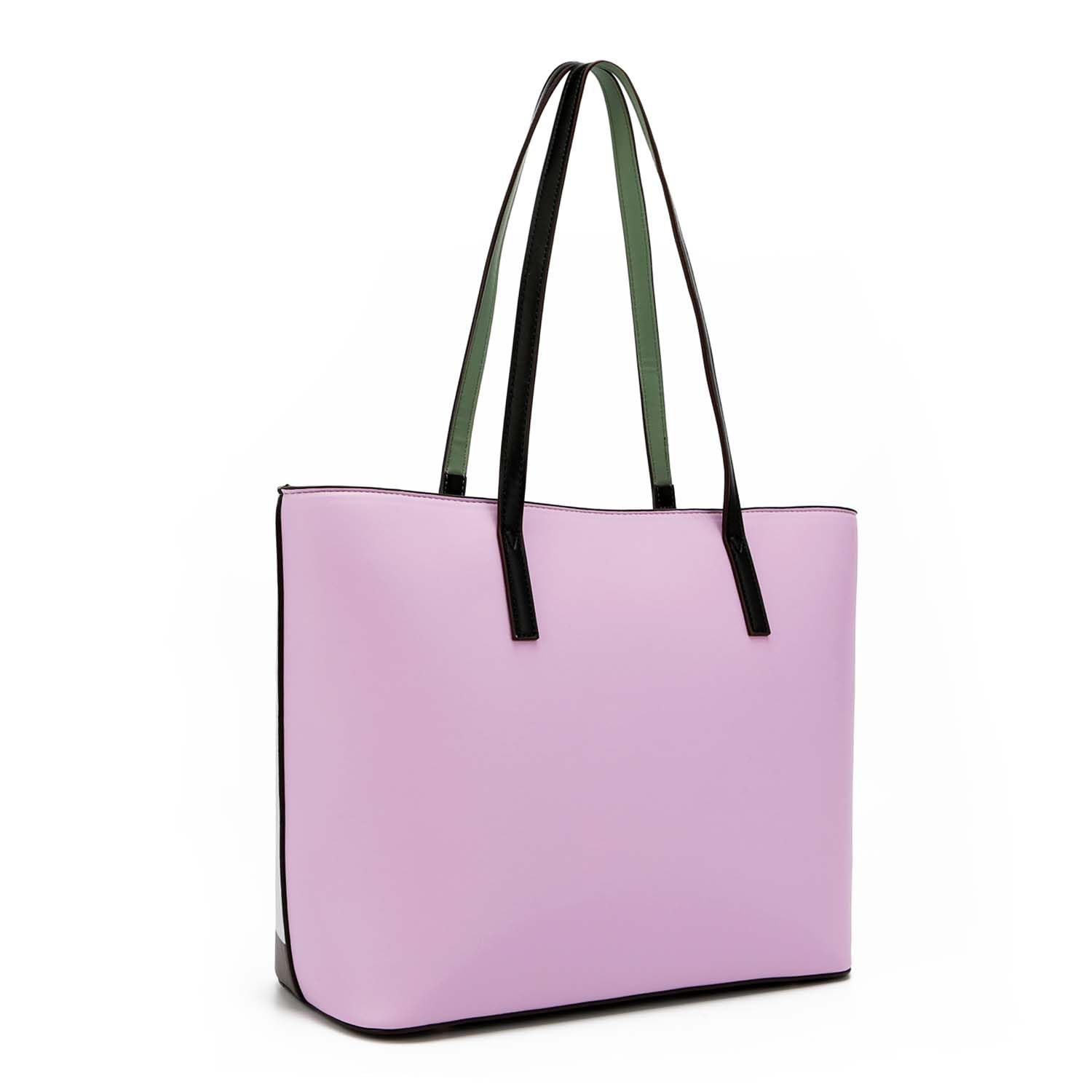 DESTINY BY NICOLE LEE – Women’s Tote Bag Colorful Flirty Style Faux Leather Zipper Closure Large Spacious Handbag – FUN BEGINS