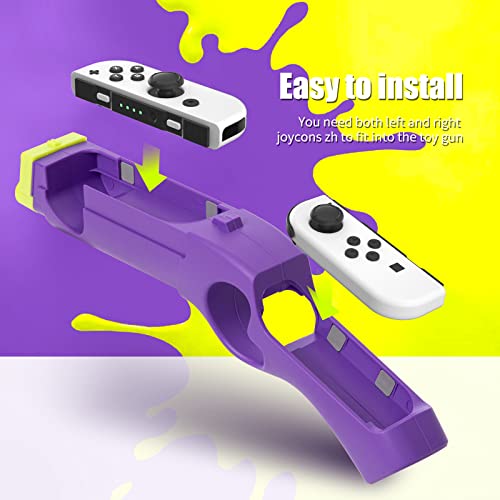 HEATFUN Switch Gun Controller, Switch Game Gun for Kids, Switch Hand Grip Compatible with Hunting Simulator 2 Nintendo Switch and other Shooting Games (Purple)