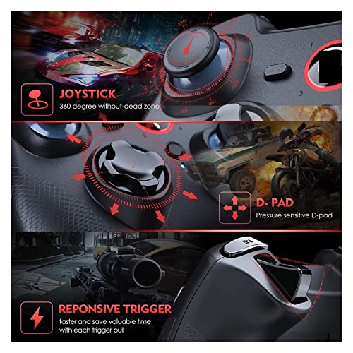 HEBBES 2PCS AR 9101 Gamepad Android Joystick 2.4G Wireless Control Compatible with PC Steam PS3 Android Phone TV Box Tablet (Color : P3)
