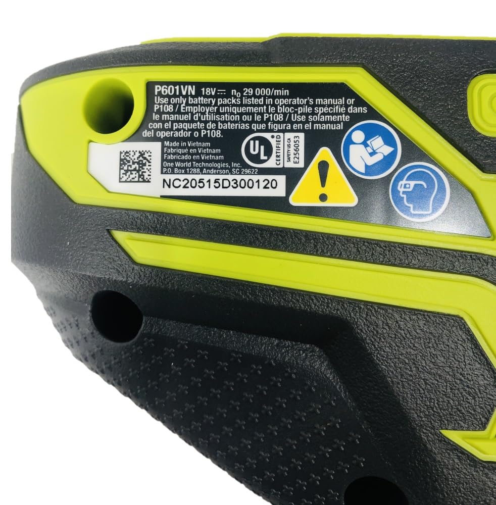 Ryobi P601 One+ 18-Volt Lithium Ion Cordless Fixed Base Trim Router with Tool Free Depth Adjustment (Tool Only) (Non-Retail Packaging)