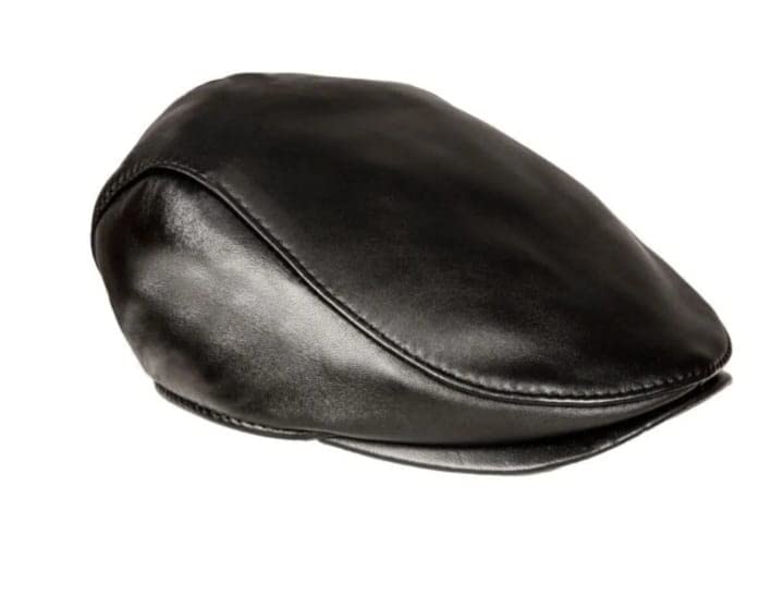 ERAT Leather Hat Men (Black)