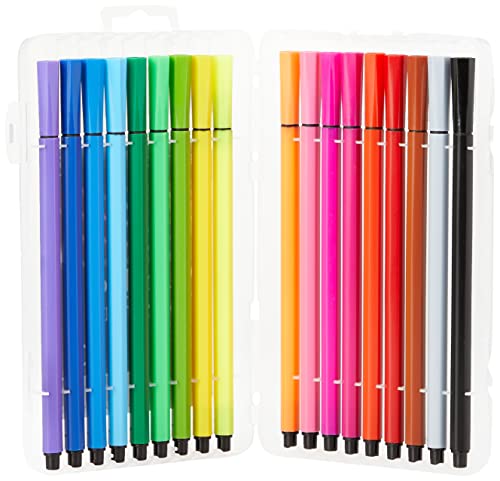 EasyNote Washable Fibre Pens (Pack of 18)