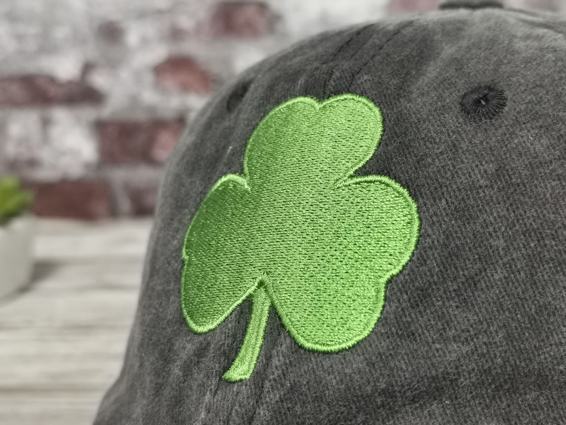 Hepandy Embroidered St.Patrick's Day Hat, Lucky Green Irish Shamrock Baseball Hat for Men Women, Adjustable Snapback Trucker Dad Hat