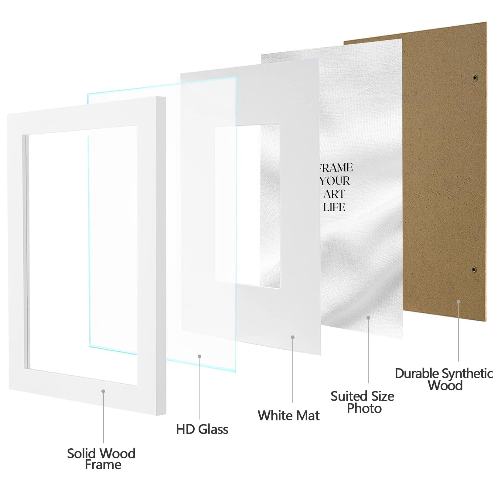 eletecpro 12x12 Picture Frame Made of Solid Wood and HD Glass Colourful Frame Display 8x8 Photo with Mat or 12x12 without Mat Home Decor for Wall and Tabletop Red 1 Pack