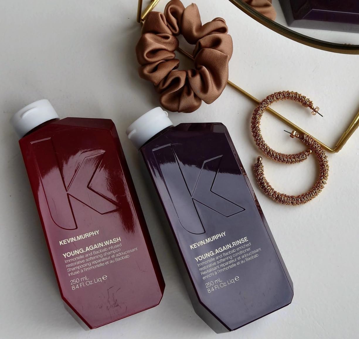 KEVIN MURPHY Young Again Wash And Rinse 8.4 FL Oz with pH Labs Rejuvenating Shampoo 10 ml