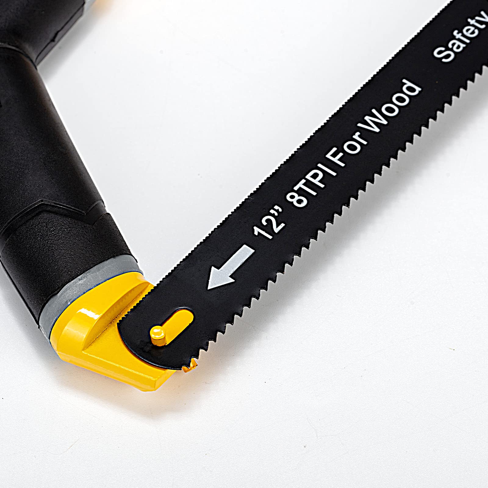 KATA Hacksaw Frame Set, 12" Hacksaw Frame, 10'' Mini Hacksaw and Drywall Saw/Jab Saw, Including 4pc Extra Flexible Bi-Metal HSS Blades, Handsaw for Metal, Wood, PVC Pipes