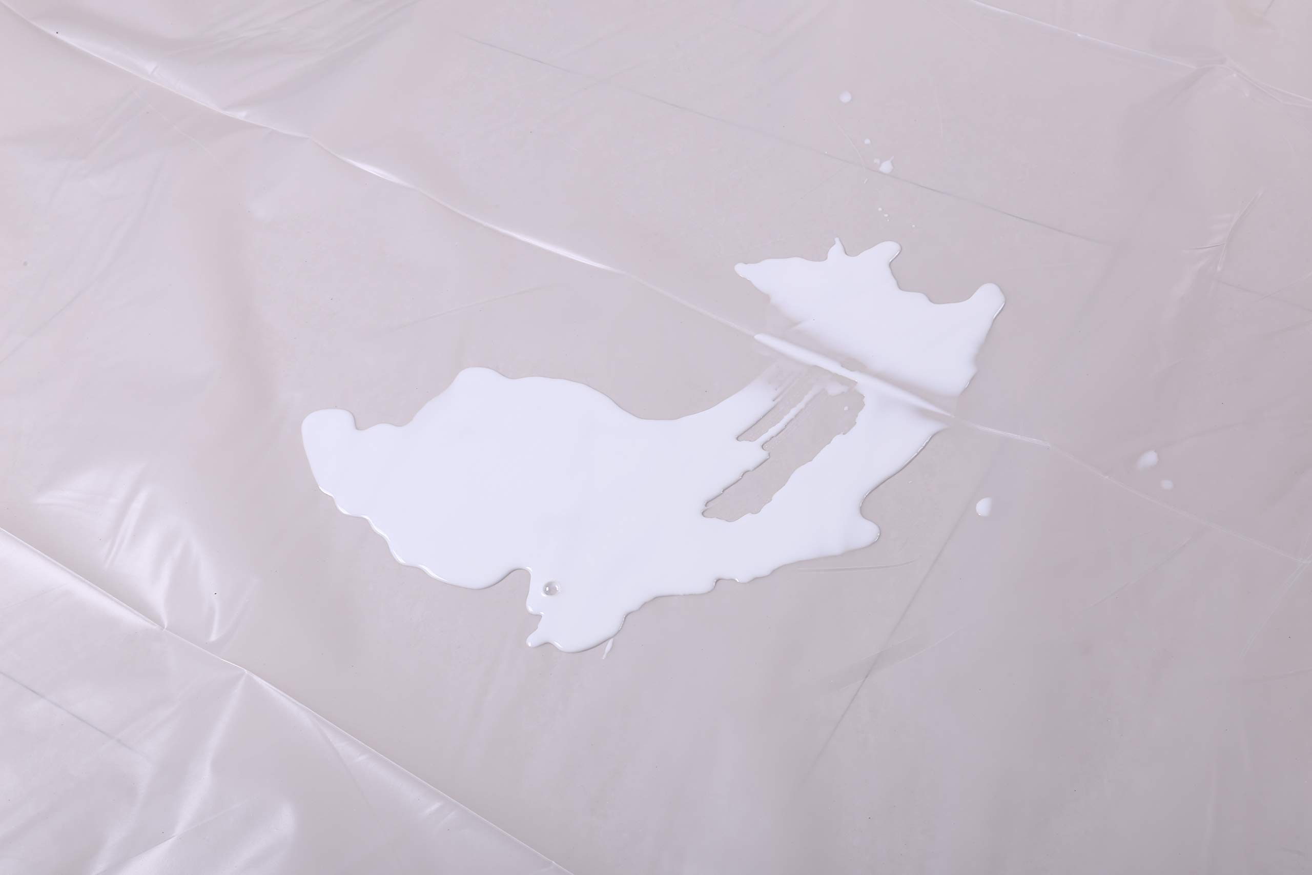 Painters Plastic Drop Cloth (12 Pack), 9x12 Feet, Plastic Tarp Dust Cover, Plastic Covers for Furniture, Plastic Drop Cloth for Painting, Painting Tarp