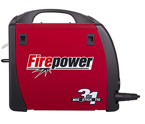 FIREPOWER 1444-0871 MST 180i 3-in-1 MiG, Stick and Tig Welding System, 180 Amp Max Output, 1/4" Max Plate Thickness, 50/60 Hertz, 9,000 Watt Generator, 208/230 VAC