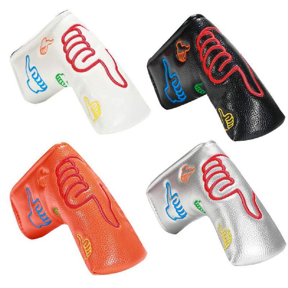 DBYAN Orange Thumb UP Patterned Design Golf Club Blade Putter Head Cover