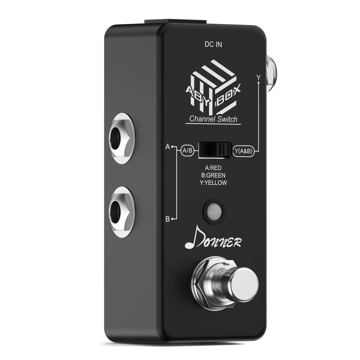 Donner ABY Box Line Selector AB Switch Mini Guitar Effect Pedal & Donner DPA-1 Guitar Pedal Power Supply Adapter