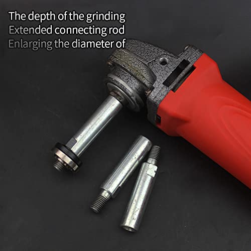 Grinder Extension Shaft, 3pcs Angle Grinder Extension Connecting Rod, Thread Rotary Extension Shaft Set, Angle Grinder Extender Lengthen Rod for 3/8" (Metric M10) Thread Arbor