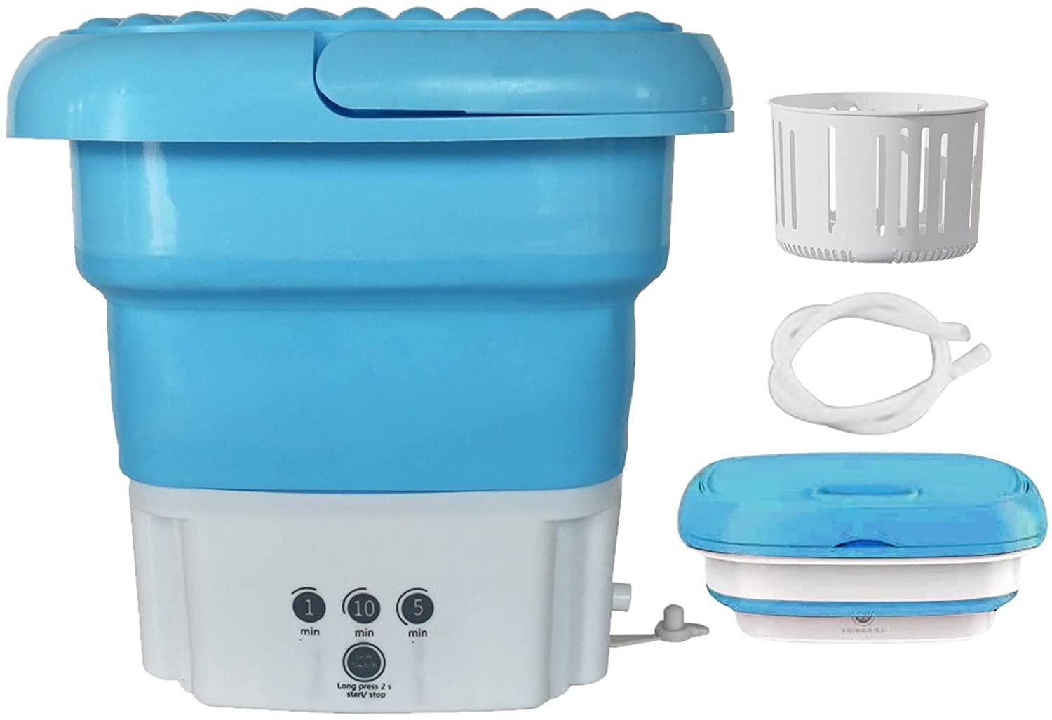 Luxmars Portable Washing Machine and Dryer Combo Mini Folding Washing Machine Washer