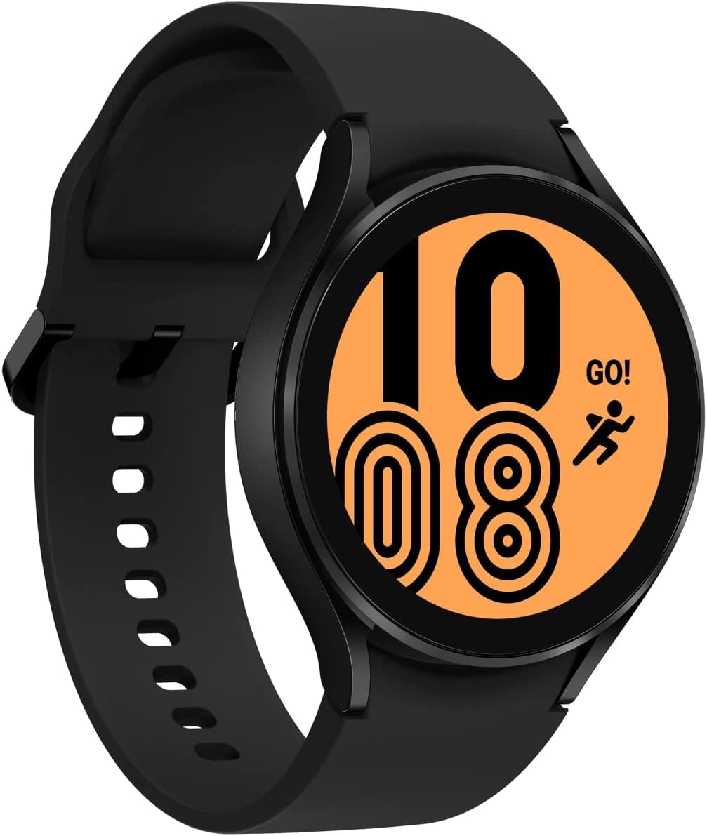 Samsung Galaxy Watch 4 Smartwatch 44mm with Extra Band Included, Bluetooth / Wifi Only, Black (SM-R870NZKCXAA)