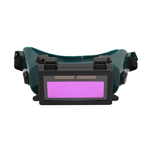 Hilitand Automatic Dimming Welder Eye Glasses Solar DIN16 Auto Darkening Eye Mask Welding Goggles Eye Protective Glasses(Dark Green)