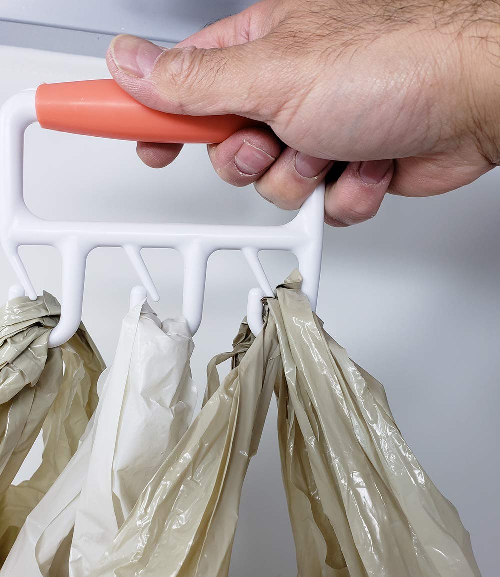 Grocery Bags Ergonomic Handle | Carrier Helper Grip Multiple Shopping Bag 3 Each Holder ( 4 Pack)