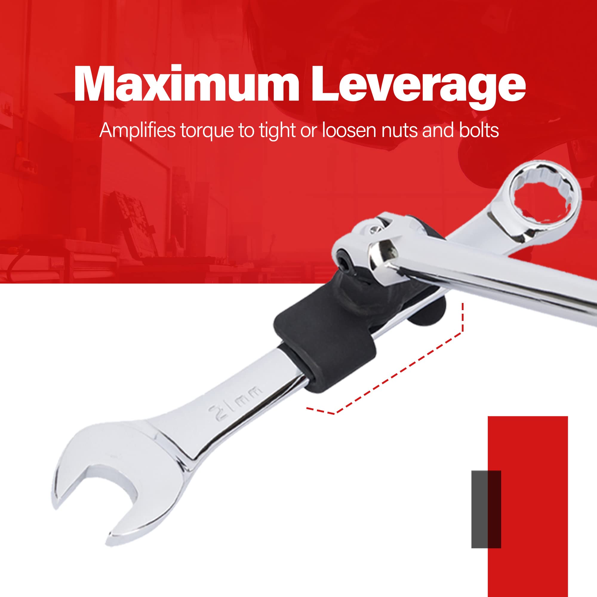 Kei Project Universal Wrench Extender for 1/2 Inch Drive Breaker Bars - Wrench Extension Tool for Cheater Bar- Extended Adapter to Leverage over Stubborn Nuts and Bolts