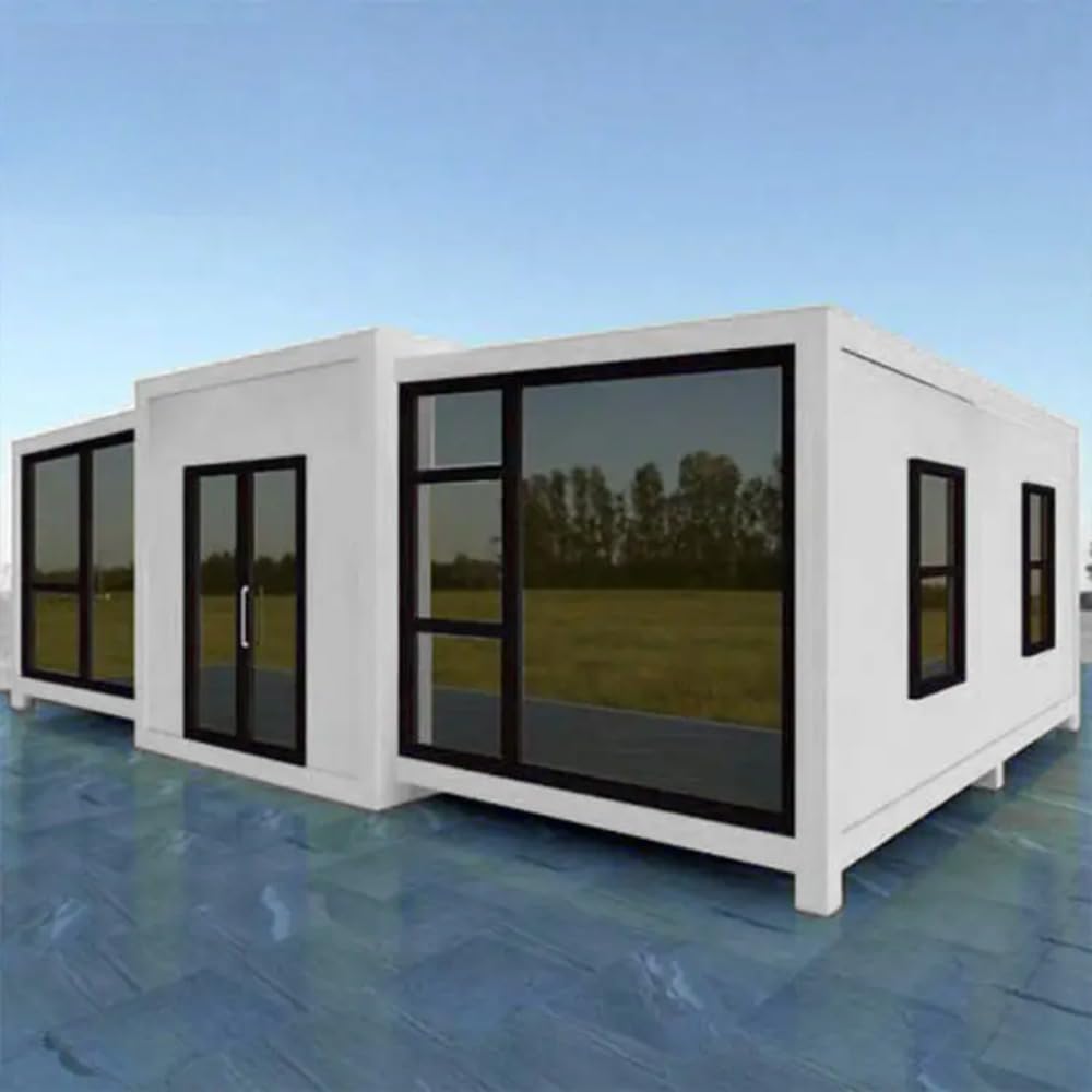 Luxury 20&40 Ft Portable Mobile Tiny Living Container House 2 Bedroom & 1 Kitchen 1 Bathroom Prefab Villa Steel Sandwich Panel Outdoor Home Use