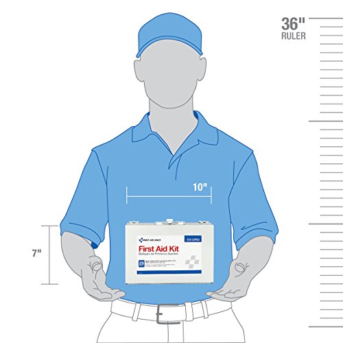 First Aid Only 224-U/FAO 25-Person Emergency First Aid Kit for Home Renovation, Job Sites, and Construction Vehicles, 106 Pieces