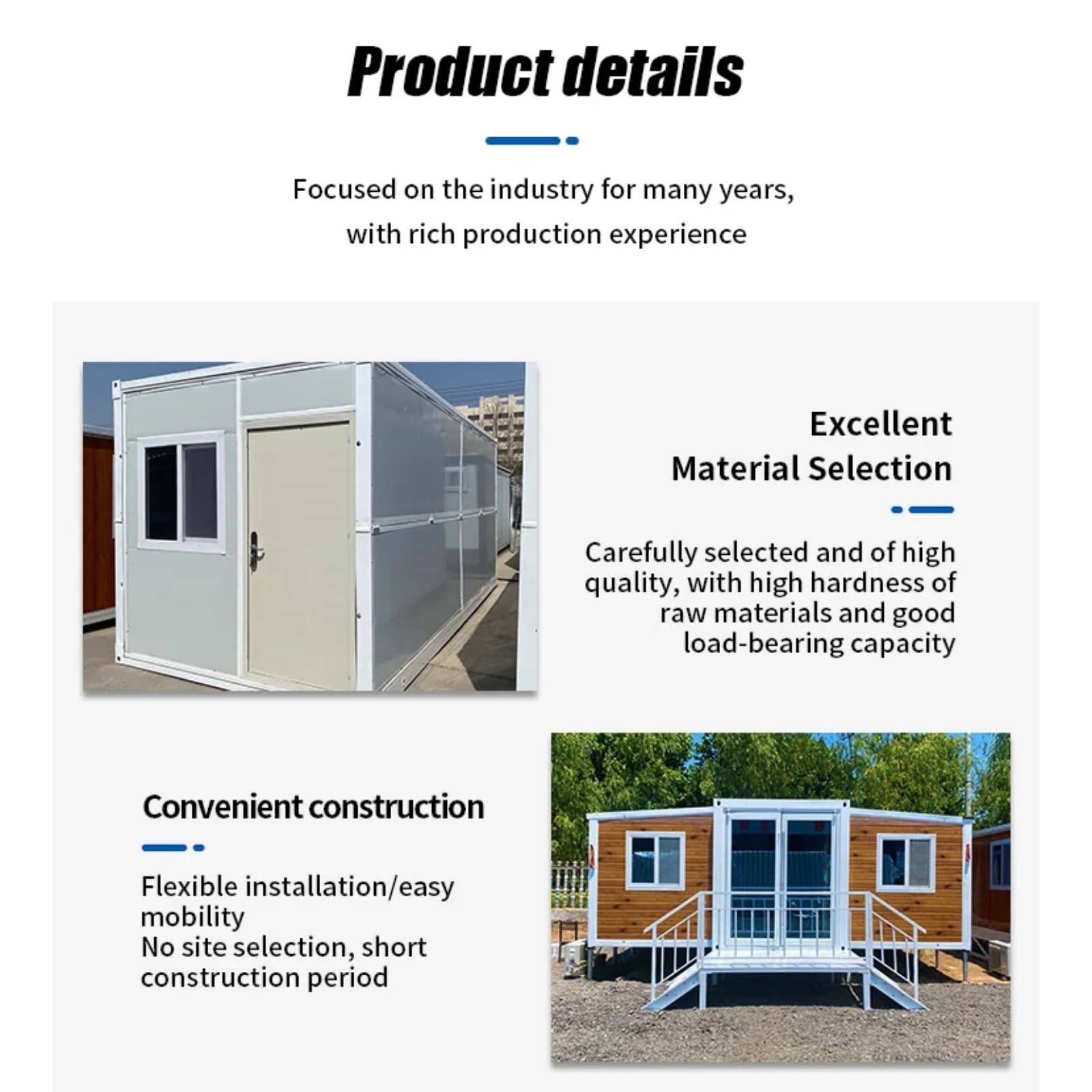 Luxury Expandable Innovation 2-Pack 20ft 40ft Prefab Flat Pack Mobile Living Container House