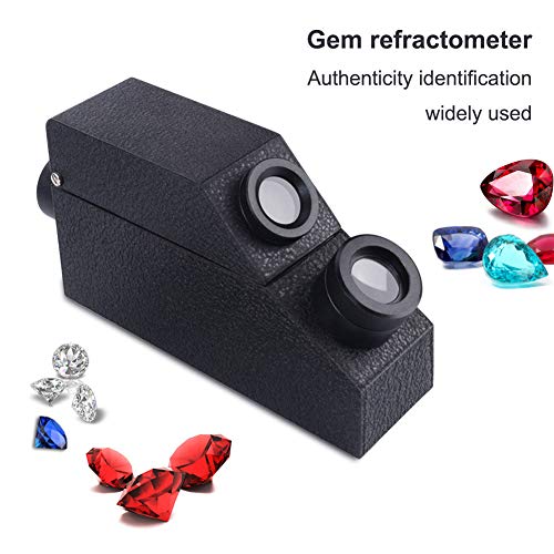 Gem Portable Refractometer, RHG181 1.30-1.81 Presidium Gemstone ldentification Tester for Jewelry, Gold & Silver and Diamond, Lab Refractometers