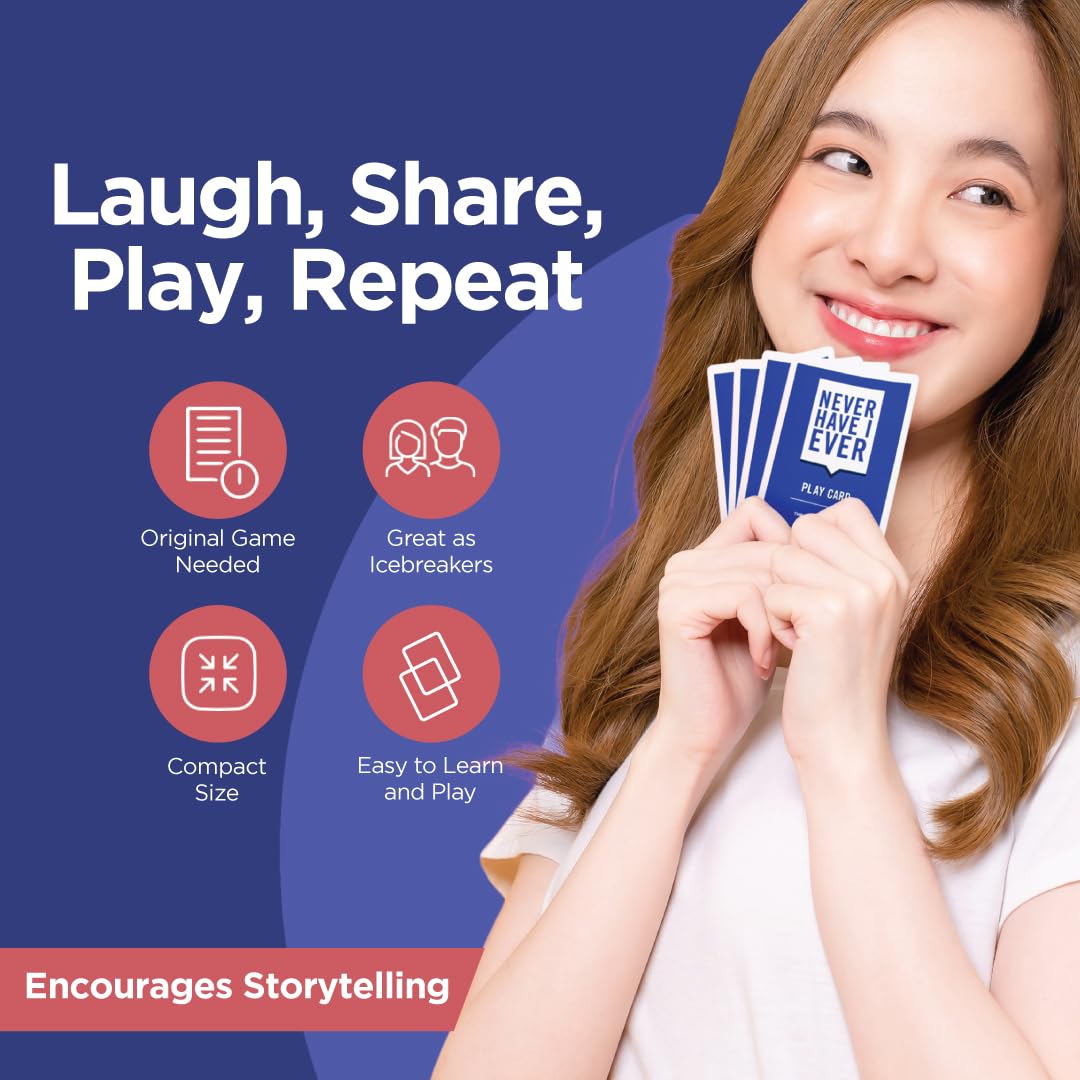 Never Have I Ever Card Game - Expansion Pack One, The Ultimate Adult Party Game Starter Pack, Spice Up Your Next Game Night, Pregame, or Icebreaker, Includes Wild and Hilarious Prompts, Ages 17+