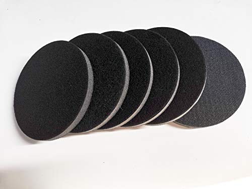 Hook and Loop Soft Sponge Cushion Interface Buffer Pad 6 Pack 5 Inch Soft Density Interface Pads Hook and Loop Foam Sanding Pads for Orbital Sander Automotive Woodworking Polishing
