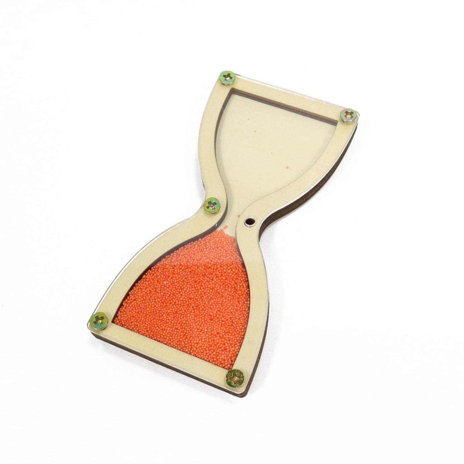 Gazechimp Wooden Busy Board Hourglass Toy Puzzle Fine Motor Skills Sensory, Natural
