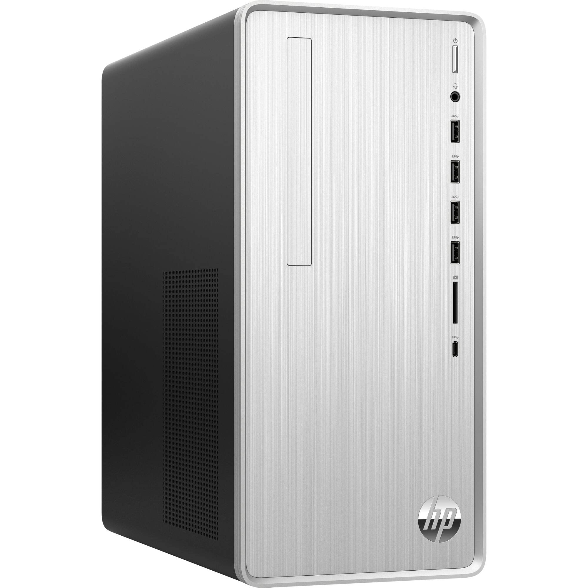HP 2022 Newest Pavilion Desktop, AMD Ryzen 5 5600G, AMD Radeon Graphics, 32GB RAM, 1TB PCIe SSD, Wi-Fi, Bluetooth, USB Type-C, HDMI, VGA, Windows 11 Home, Silver